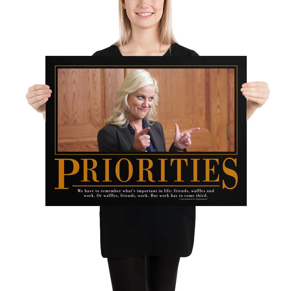 Priorities Motivational Poster